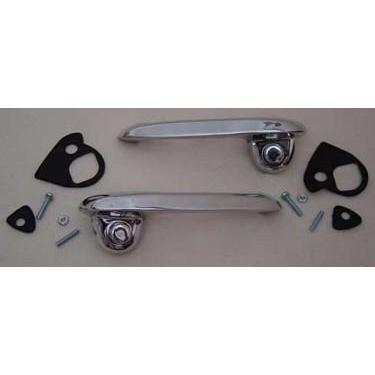 Outside Door Handles, With Buttons, Pads,and Hardware 1953-56 ...